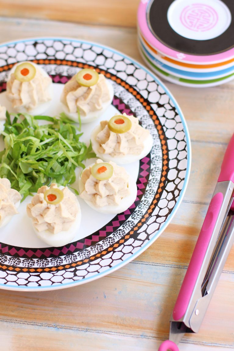 Oua umplute cu ton si mascarpone, o reteta simpla