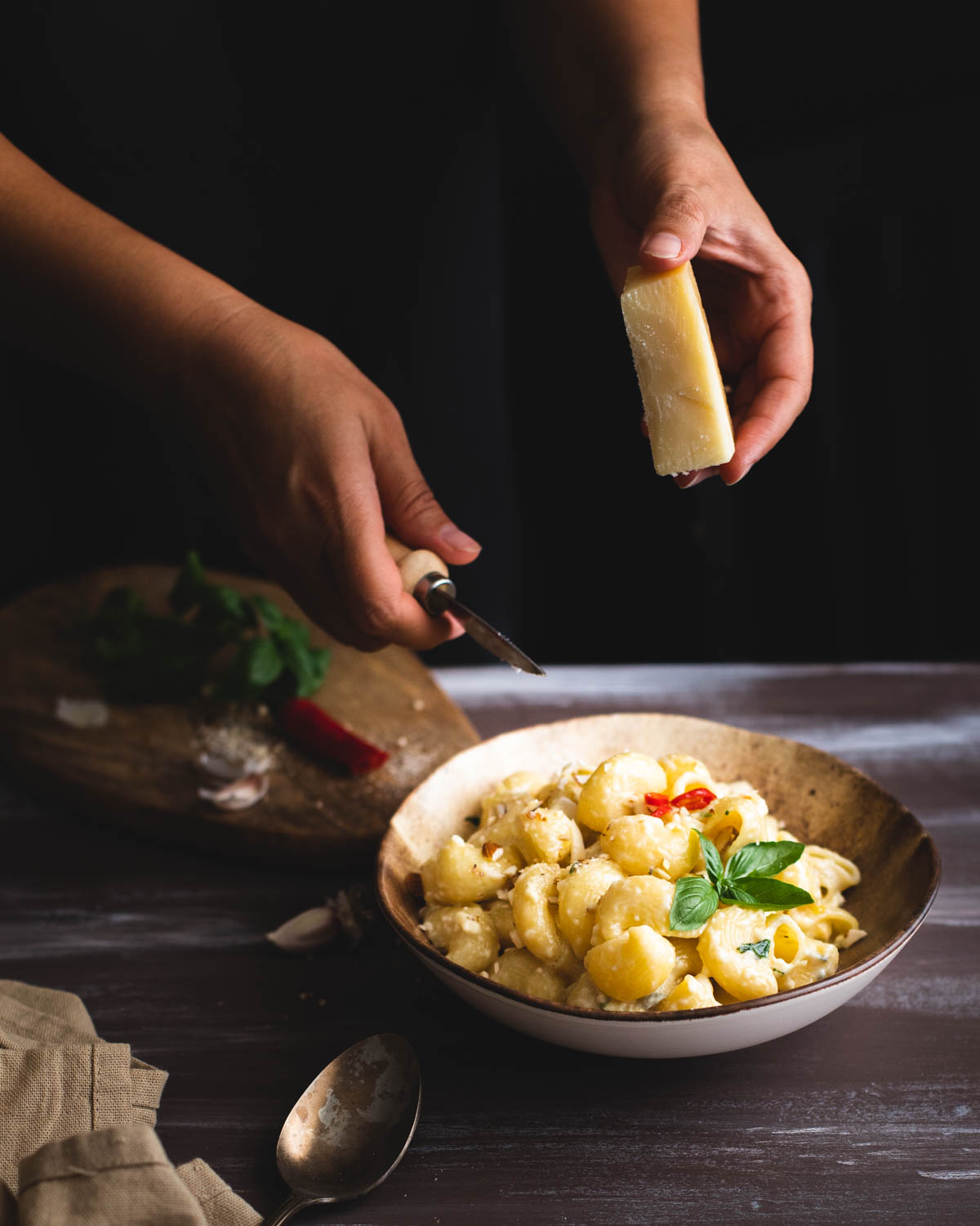 Paste cu sos blue cheese