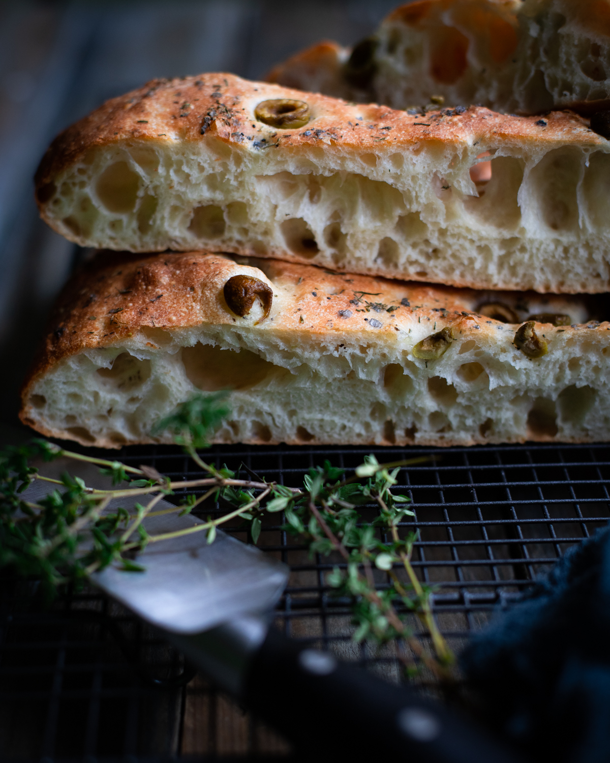Focaccia fără frământare